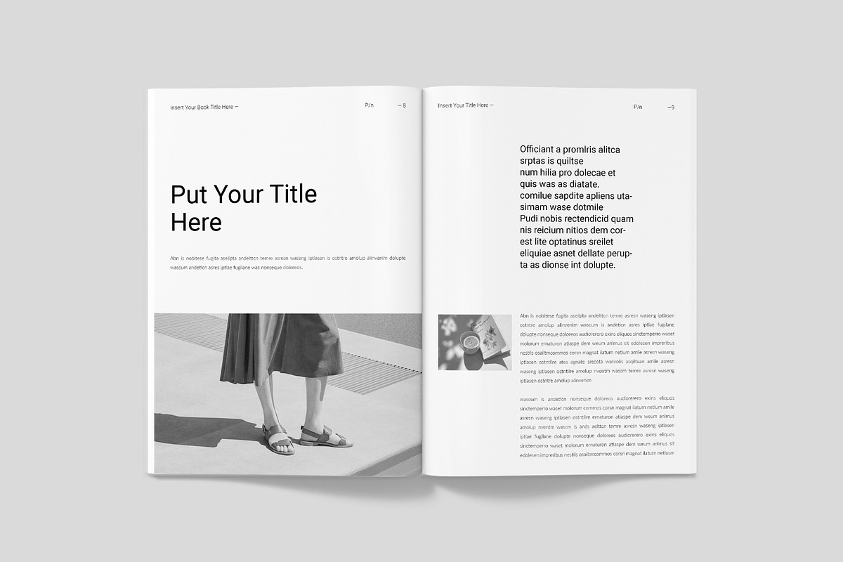 Book Title Layout Design Template, a Brochure Template by ElvinPrint