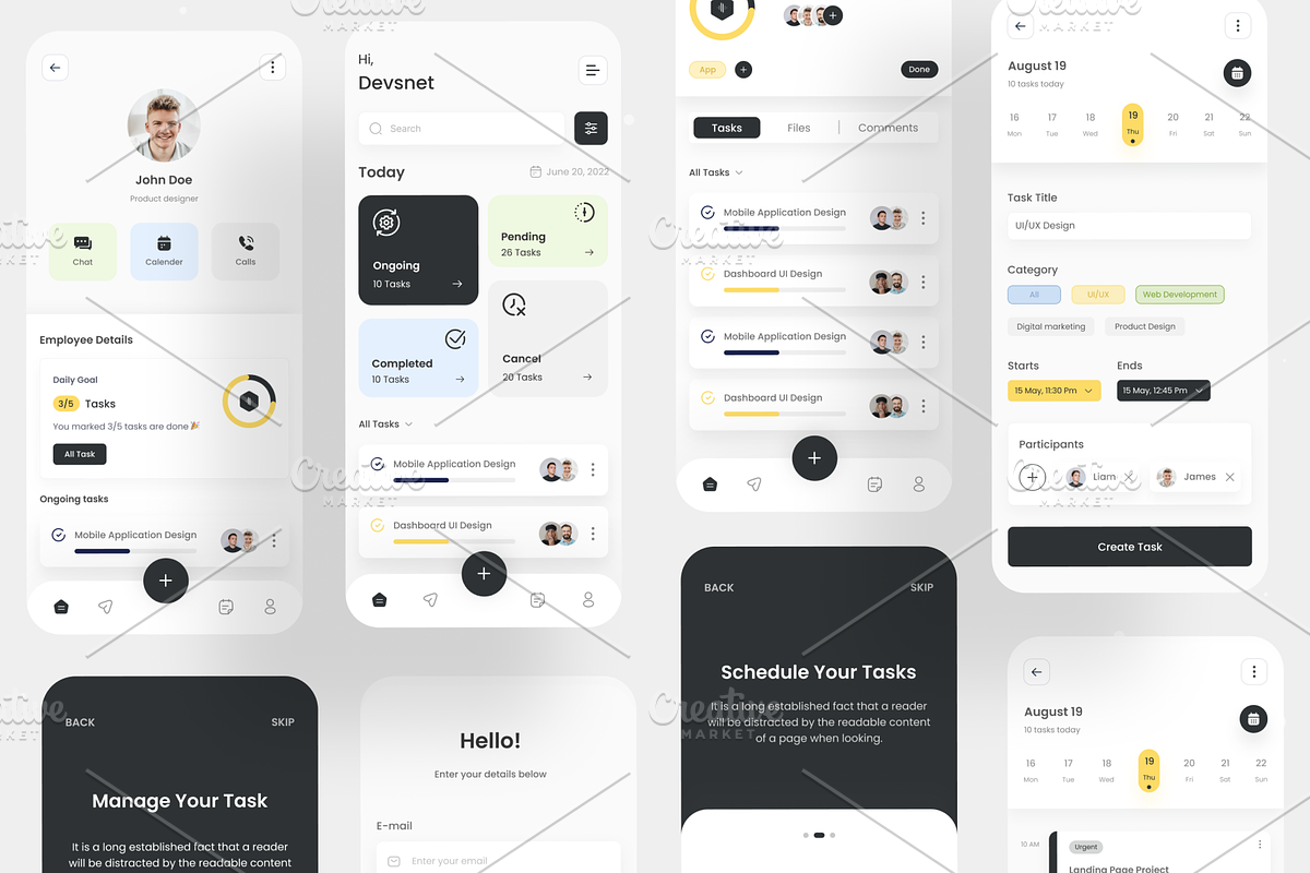 Task Management UI Kit