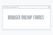 Minimal & Flat Browser Mockup Frames, a Device Mockup by Medialoot