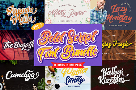 Handwritten Font Bundle Vol 9, a Handwriting Font by StringLabs