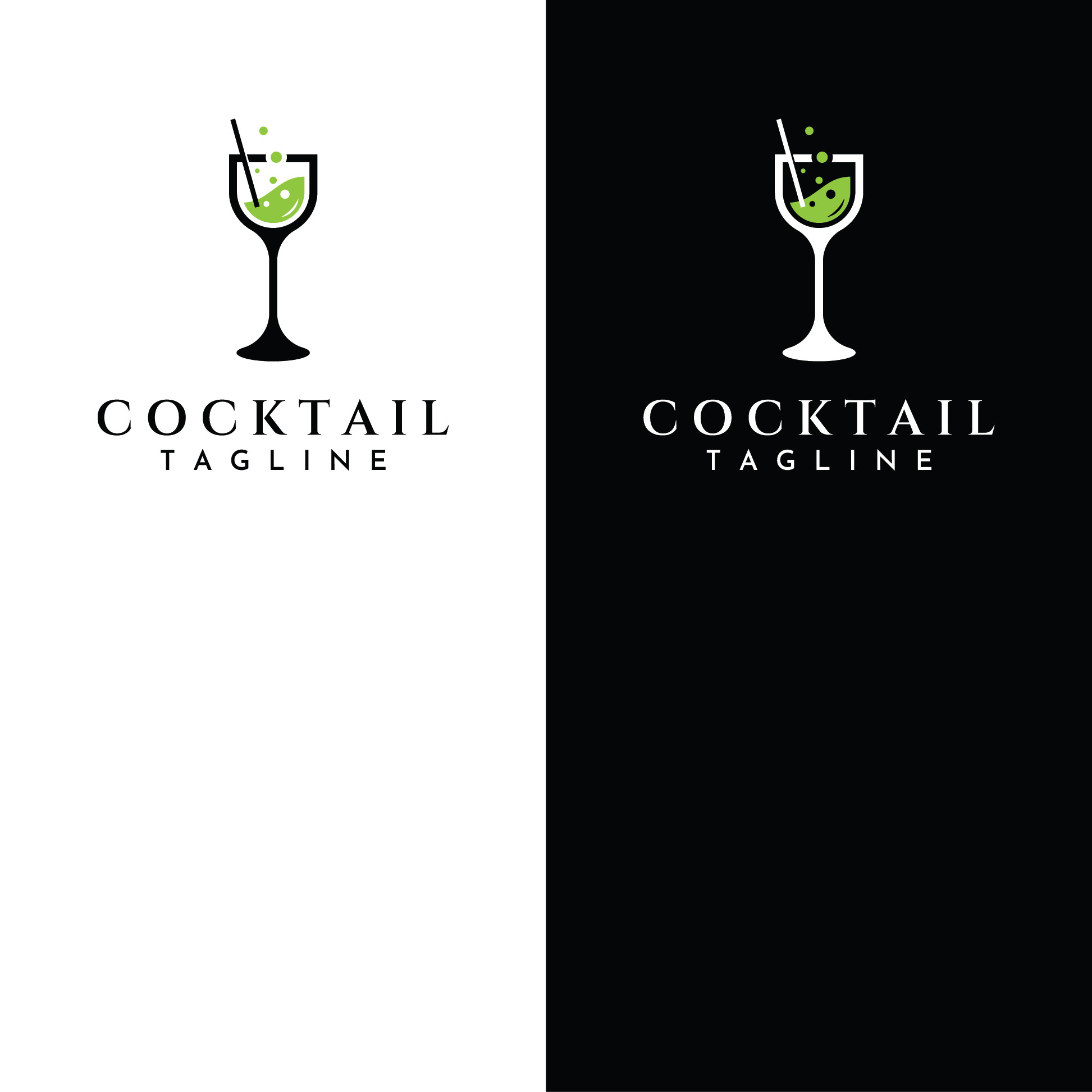 Alcohol cocktail logos, nightclub, a Branding & Logo Template by ...
