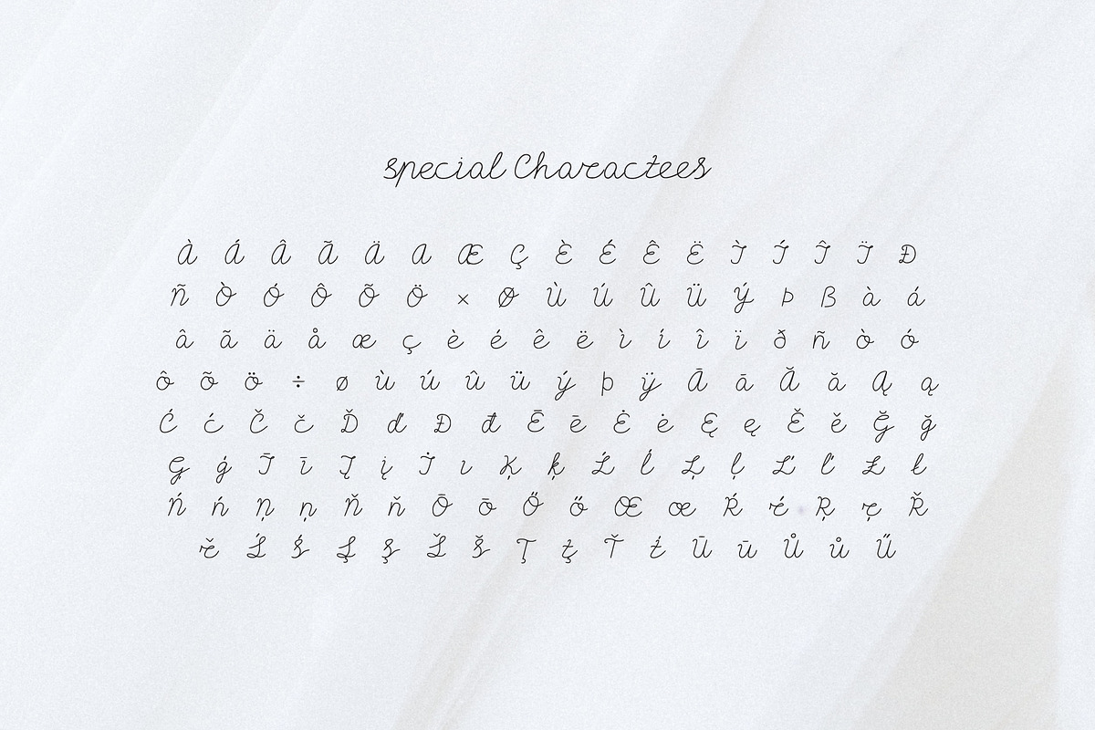 Hand Drawn Script Font