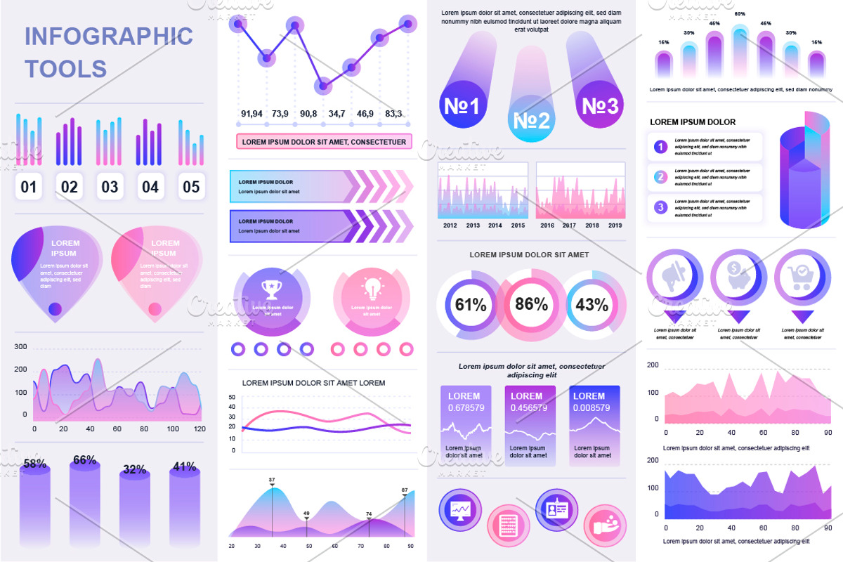 Infographics Template Mega Bundle, a Presentation Template by alexdndz