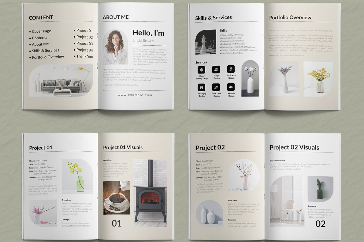 Portfolio Template Layout