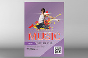 Electro Music Flyer, a Flyer Template by PenciGraphics | Creative Market