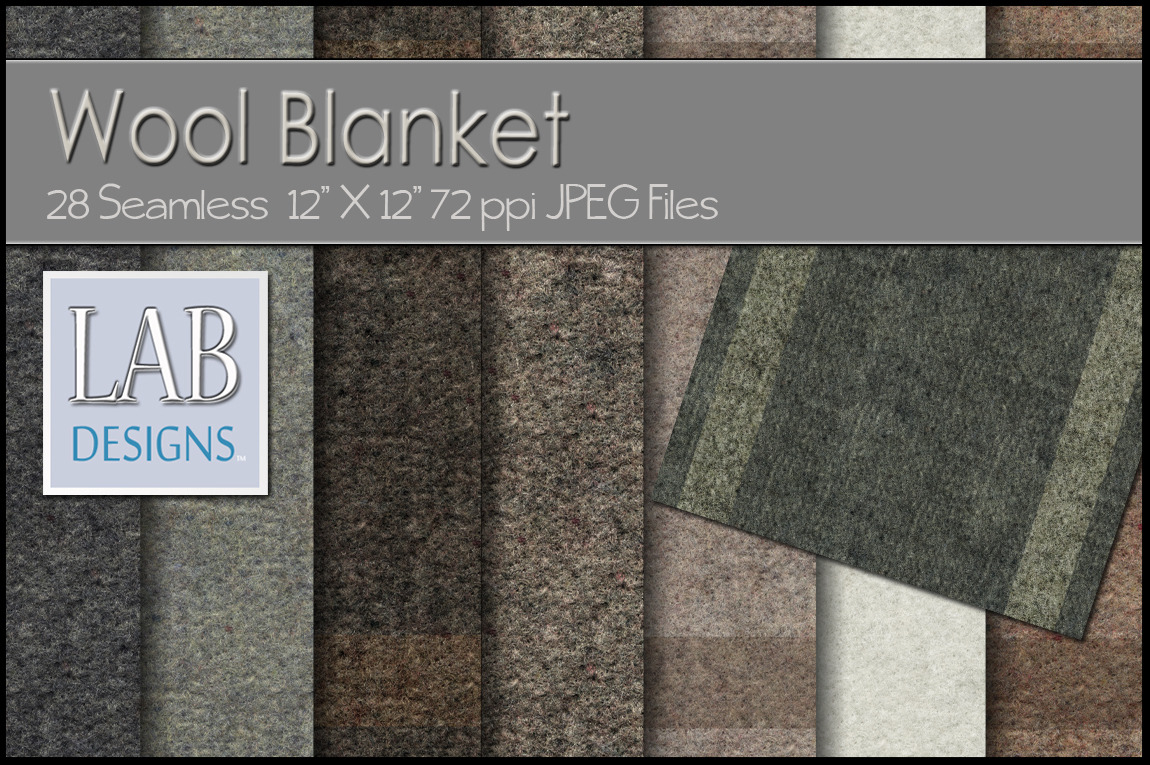 28 Seamless Wool Blanket Textures, a Texture Graphic by Lab Designs