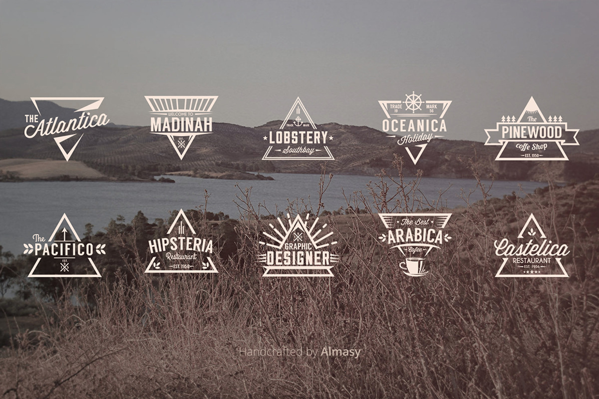 Triangle Badges Vol.1, a Branding & Logo Template by Fitra Noor ...