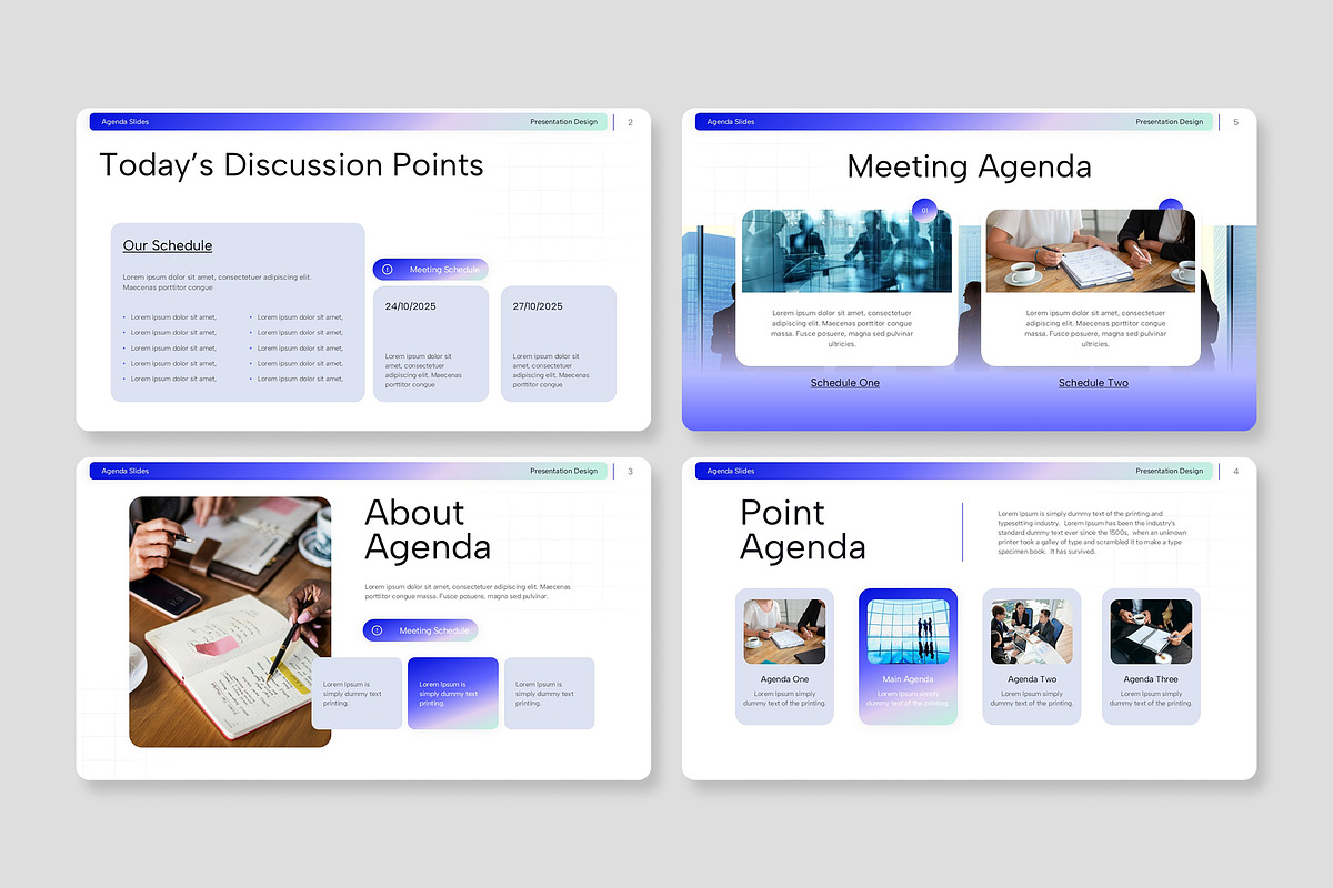 Agenda Slide Google Slides, a Presentation Template by Premast