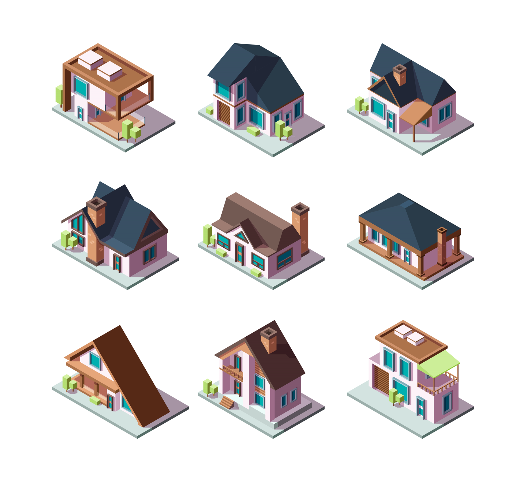 Private modern houses. City resident, a Background Graphic by Onyx
