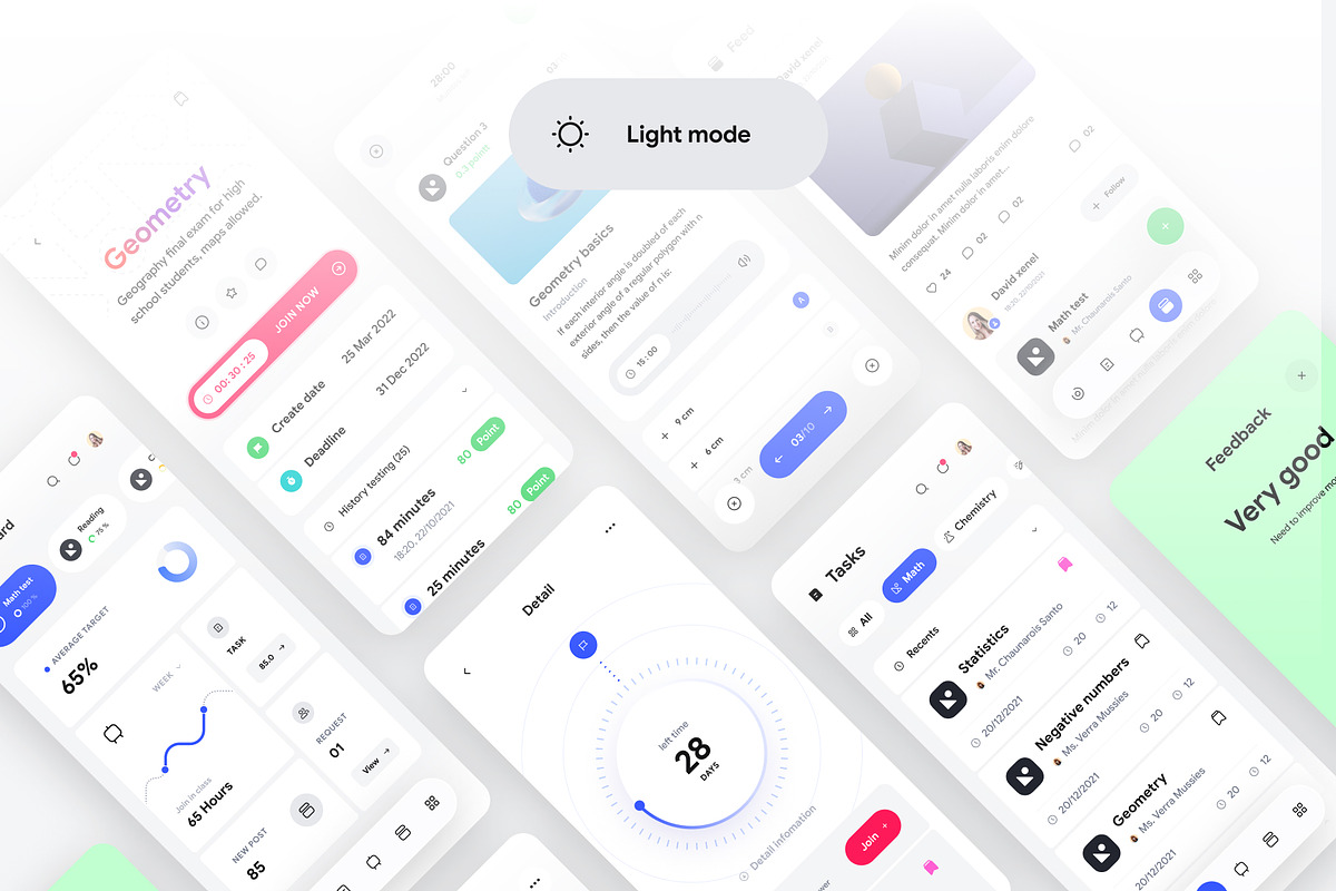 Edumy - Online Learning Mobile App, an UI Kit Template by Samlab