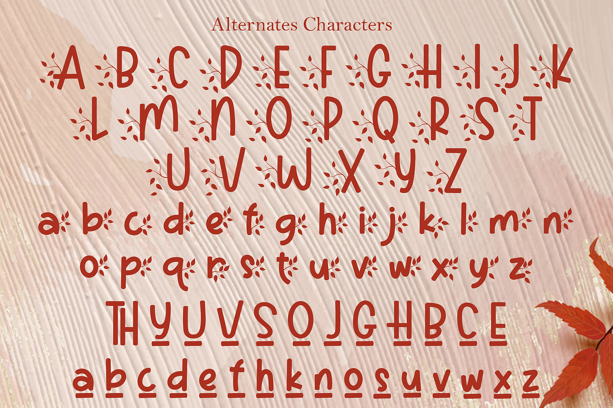 Autumn | Handdrawn Font with Doodles