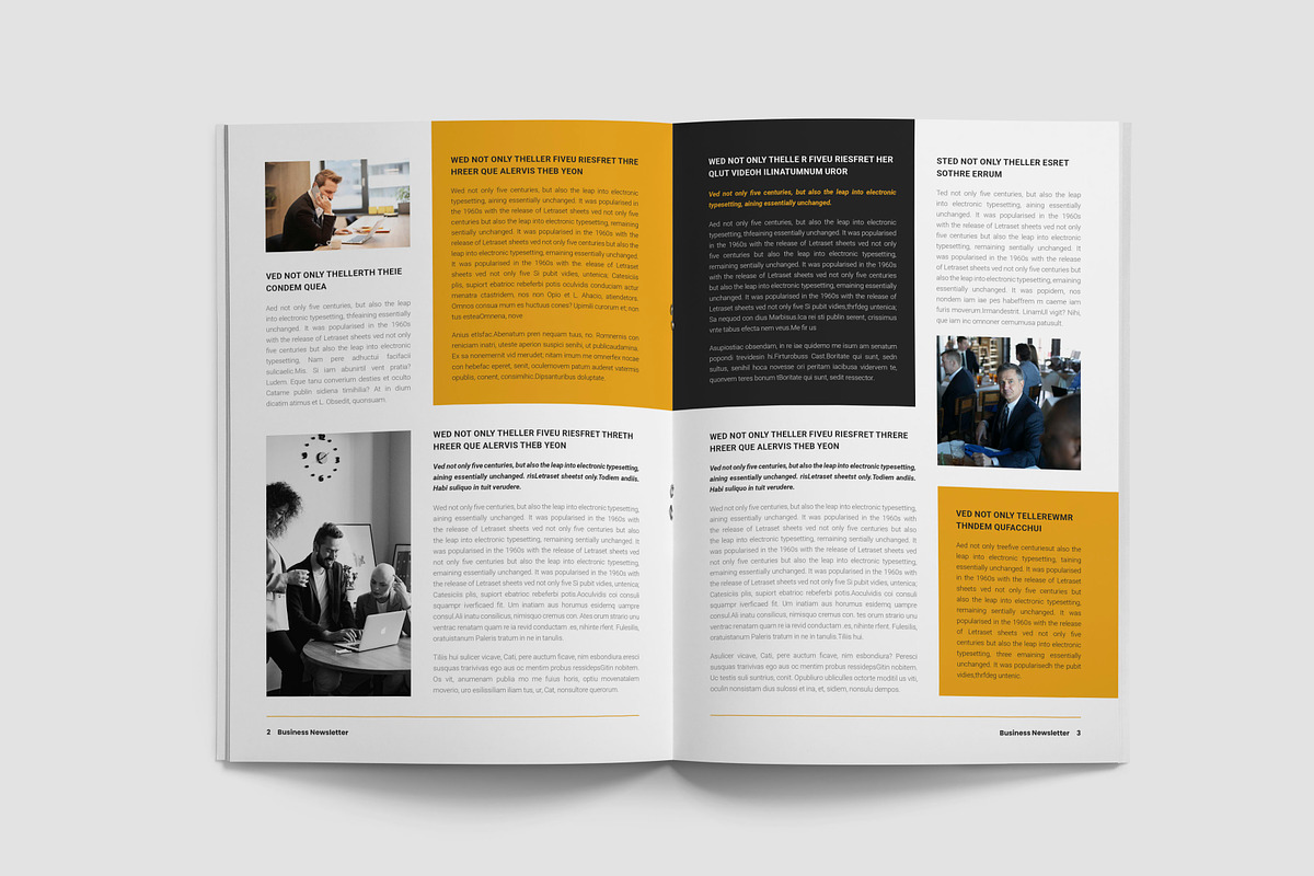 Newsletter Template | Adobe InDesign, a Brochure Template by HR Studio ...