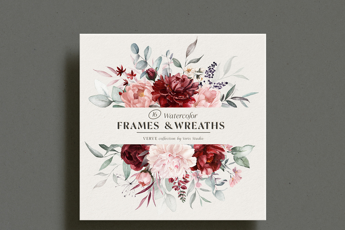 BUNDLE Watercolor Floral Graphic, a Decorative Illustration by Veris Studio