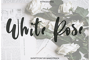 White Rose, a Script Font by Katie Holland