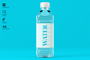 Plastic Water Bottle Mockup, a Packaging Mockup by LESZ Design