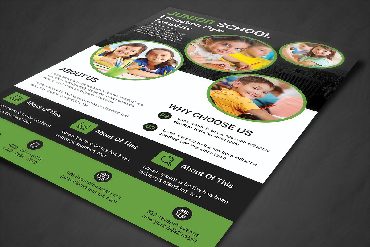 School Flyer, a Flyer Template by AfzaalGraphics