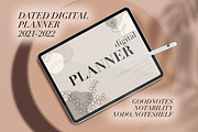 Dated Digital Planner 2021-2022, a Stationery Template by GlamArtZhanna