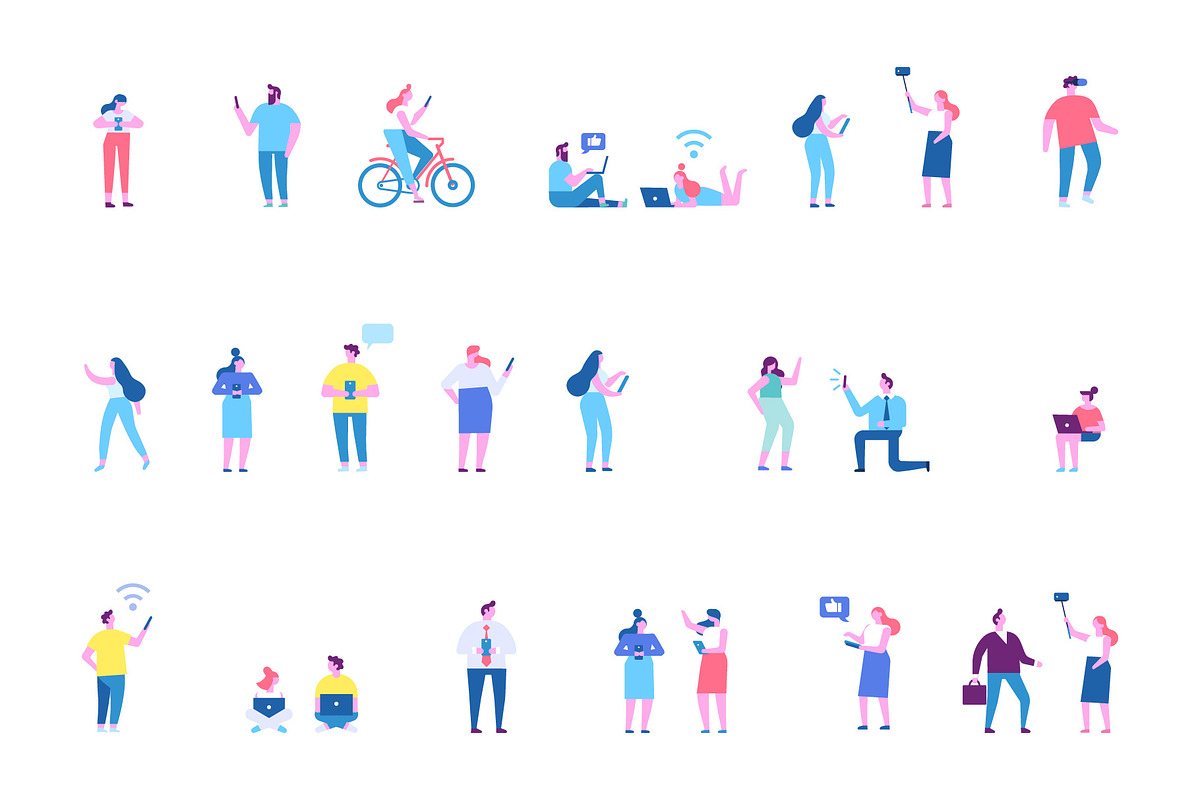 Different people big vector set, a Person Illustration by Vector_Art