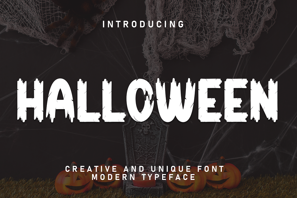 Halloween | Script Font, a Script Font by Scratchones