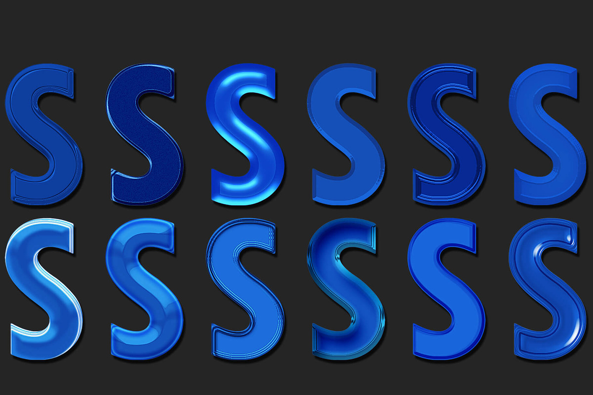 Bevel Text Effect Layer Styles, a Layer Style Add-On by Posh Papers ...