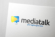 Media Talk Logo, a Branding & Logo Template by Slim Studio