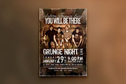 Grunge Flyer Template Vol.3, a Flyer Template by Indieground Design Inc.