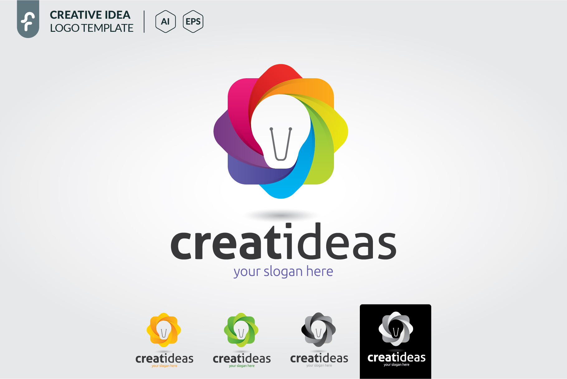 Creative idea logo template, a Branding & Logo Template by ft.studio ...