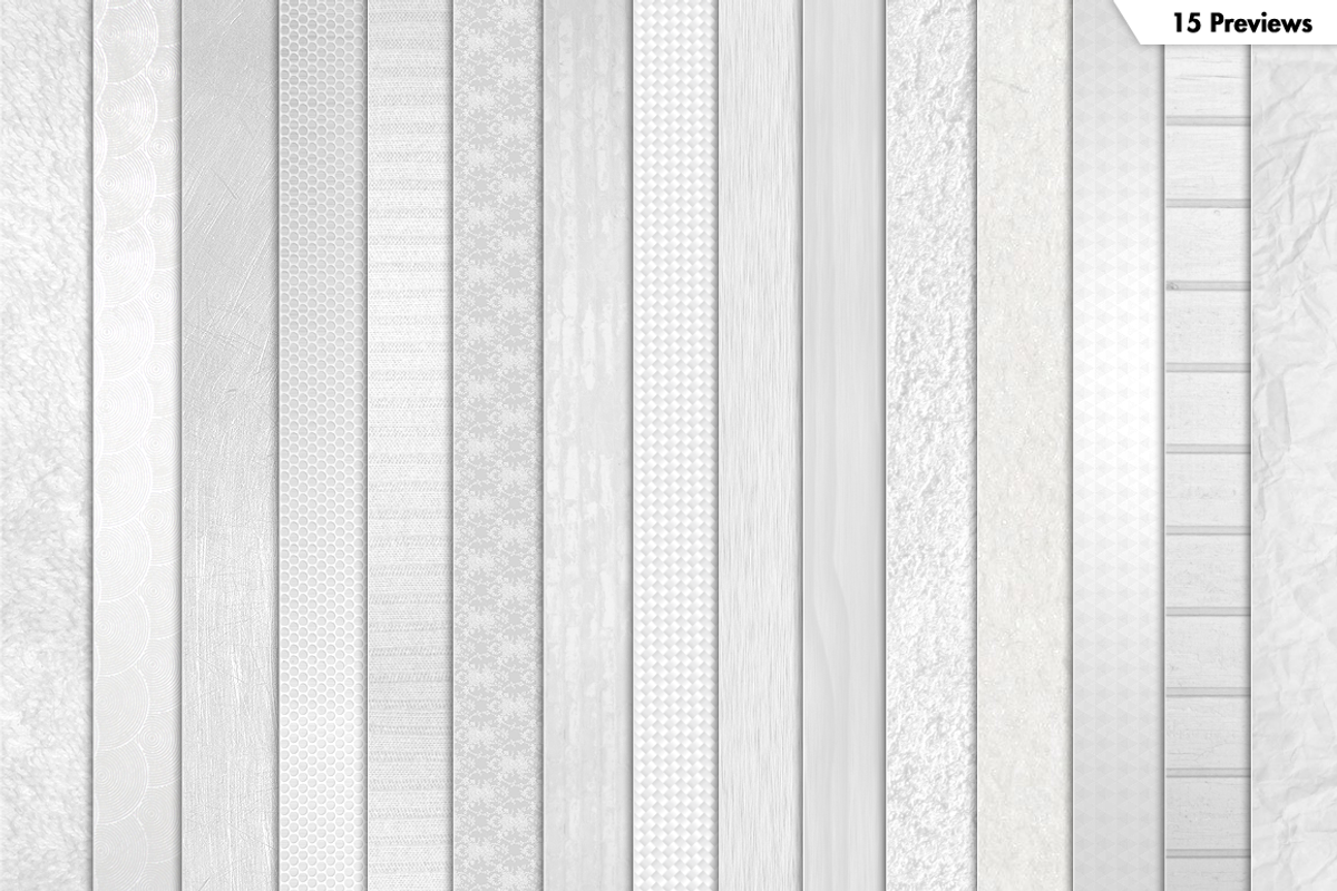 15 White Textures, a Texture Graphic by WG DESIGN
