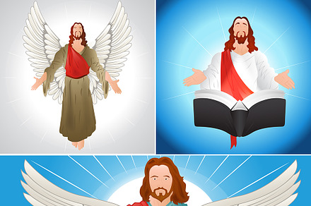 Jesus Vectors, an Illustration by TrueMitra Designs