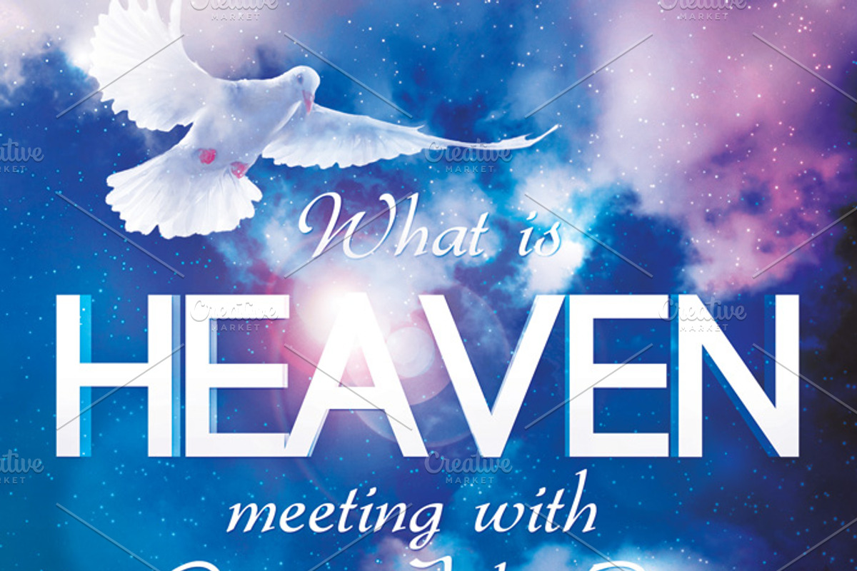 Heaven Church Flyer, a Flyer Template by Krukowski Graphics | Creative ...