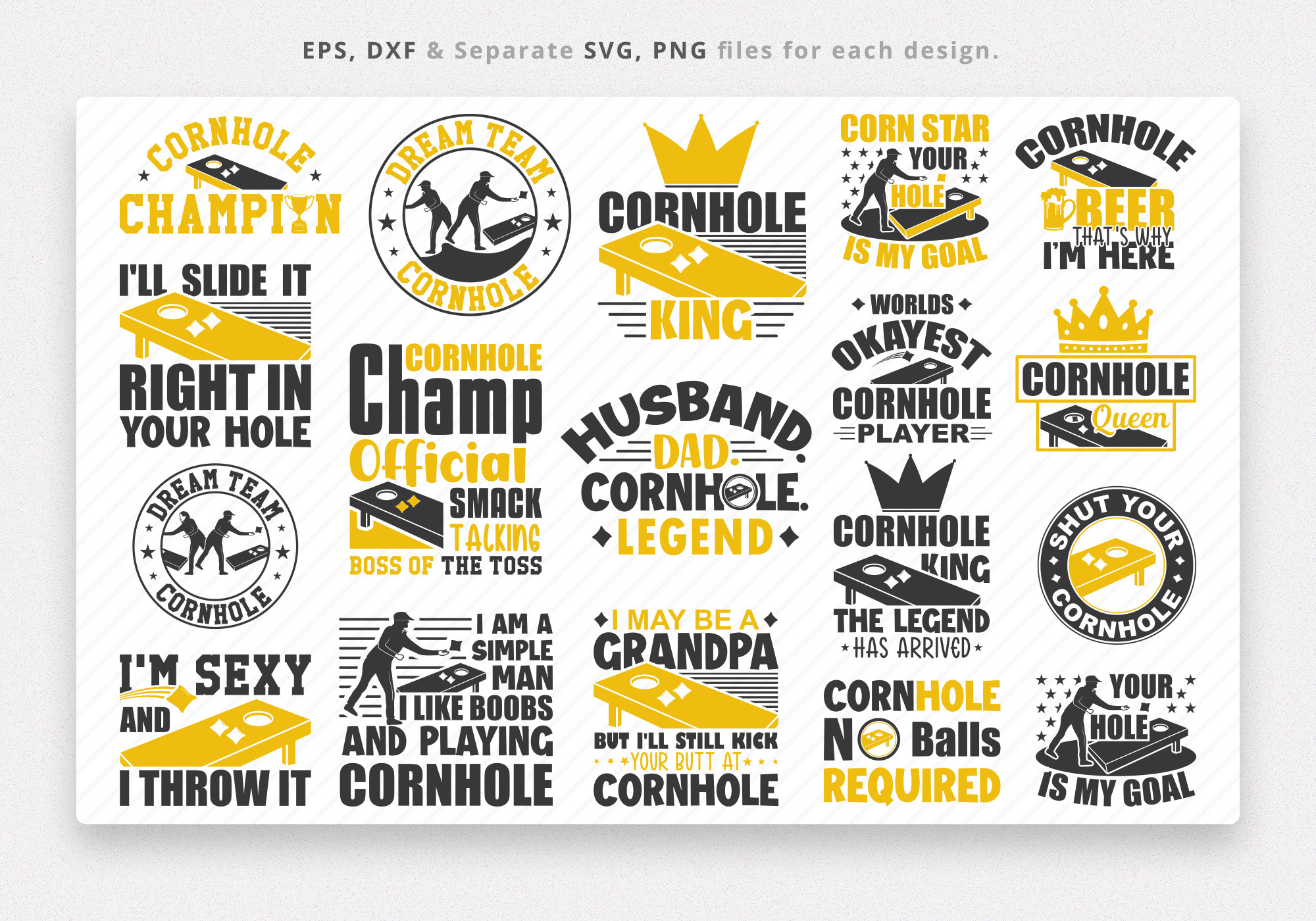 Cornhole SVG Bundle, Cornhole quotes | Creative Market