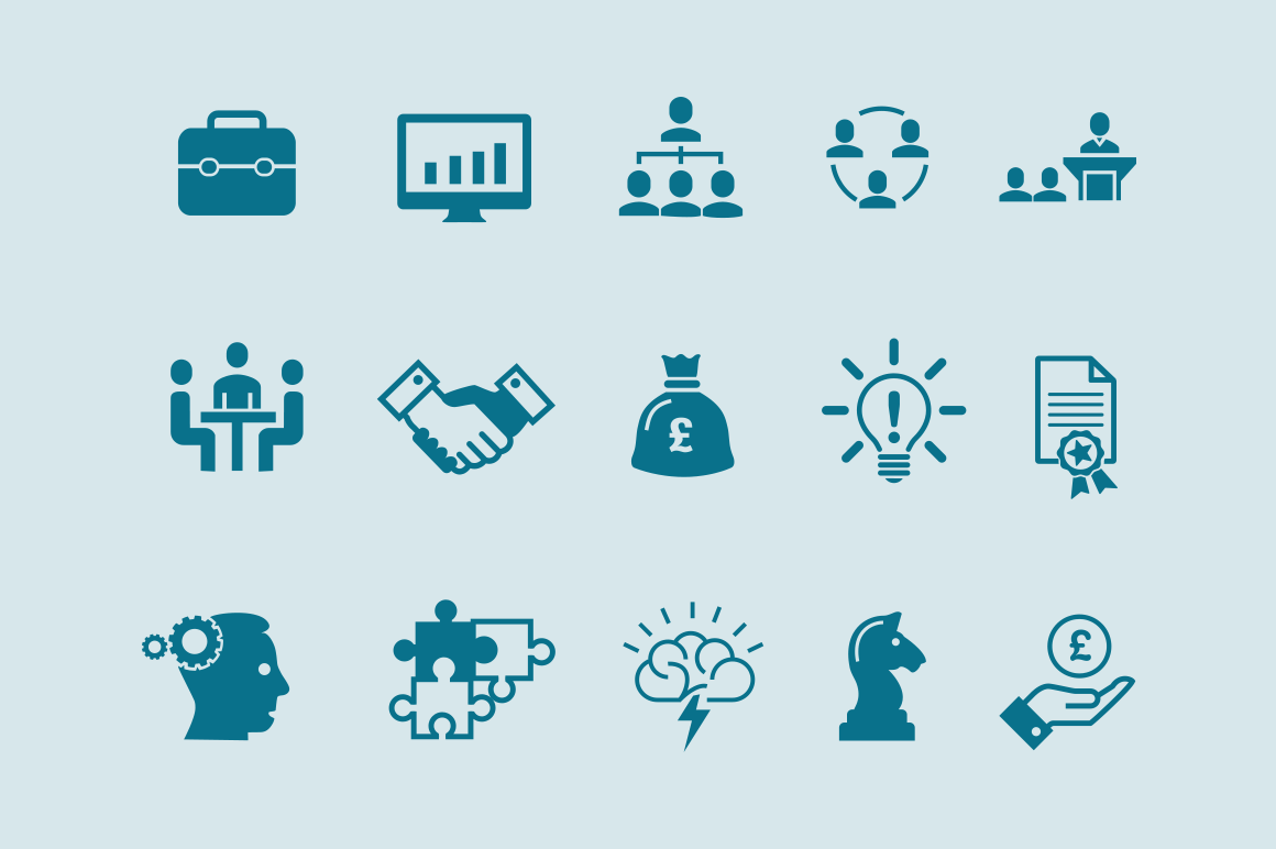 15 Business & Brainstorming Icons, an Icon by Creative VIP | Creative ...