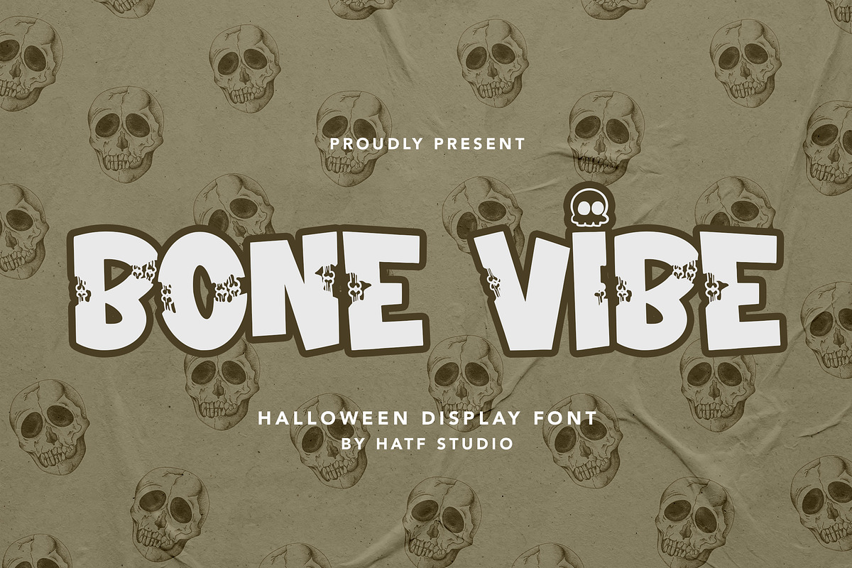 Bone Vibe, a Handwritten Font by HATFSTUDIO