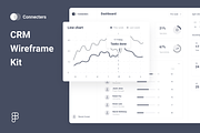 CRM Wireframe Kit. Dashboard UI kit