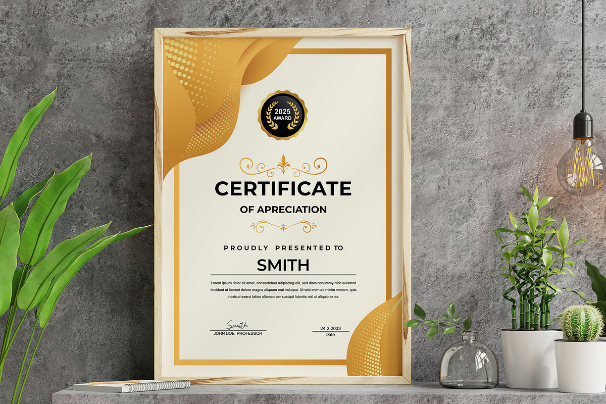 Certificate Template 2023