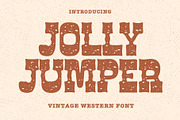 Jolly Jumper Font - Vintage Font, a Serif Font by ariodsgn