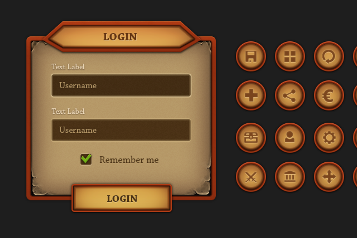 Fantasy Mobile UI, a Templates & Theme by EvilSystem