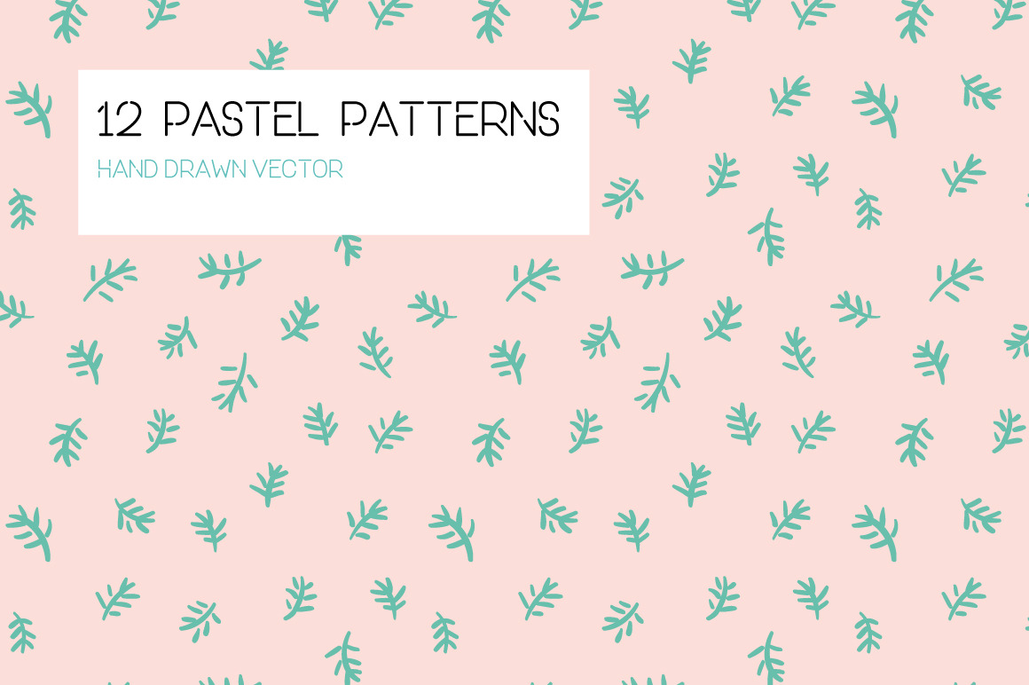 12 Pastel patterns, a Pattern Graphic by OJardin | Creative Market