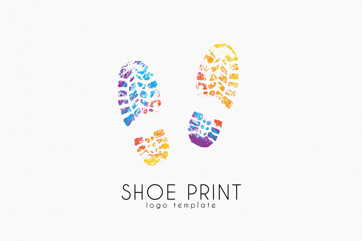 Shoe Print Logo, a Branding & Logo Template by Michael Rayback Design