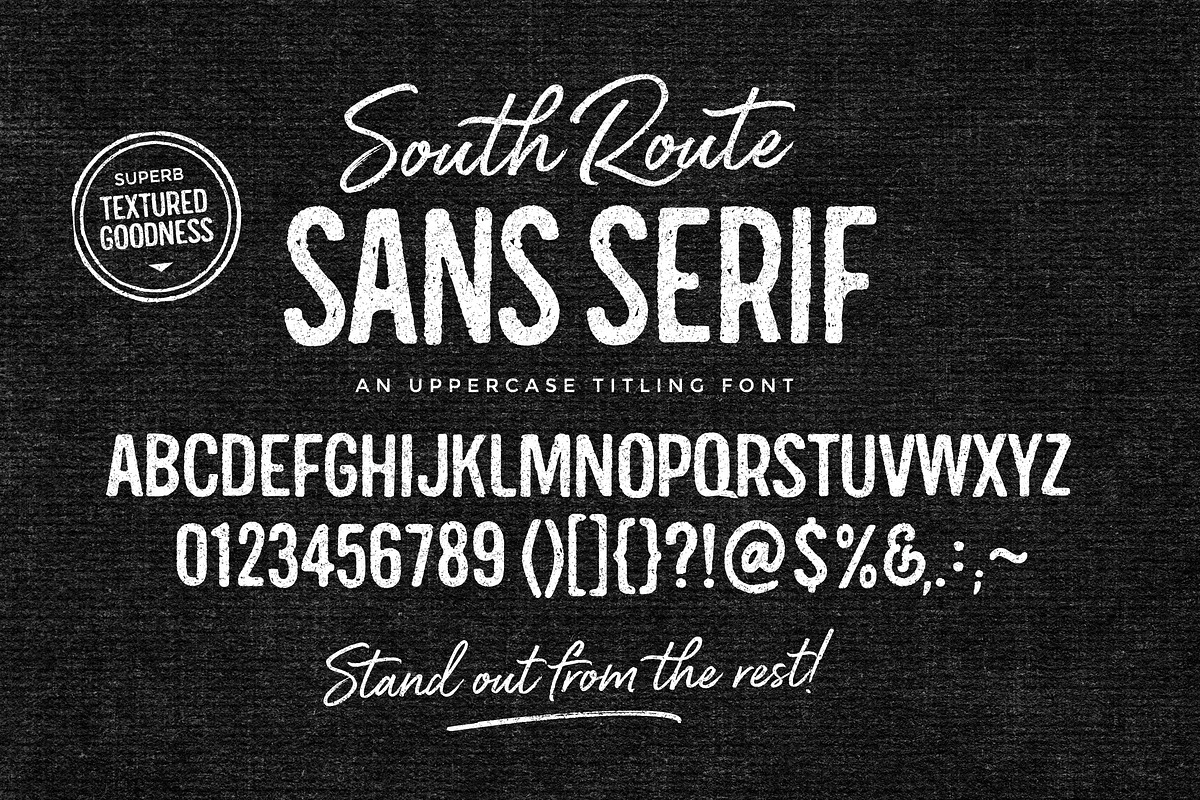 South Route Font Duo & Extras, a Script Font by Nicky Laatz