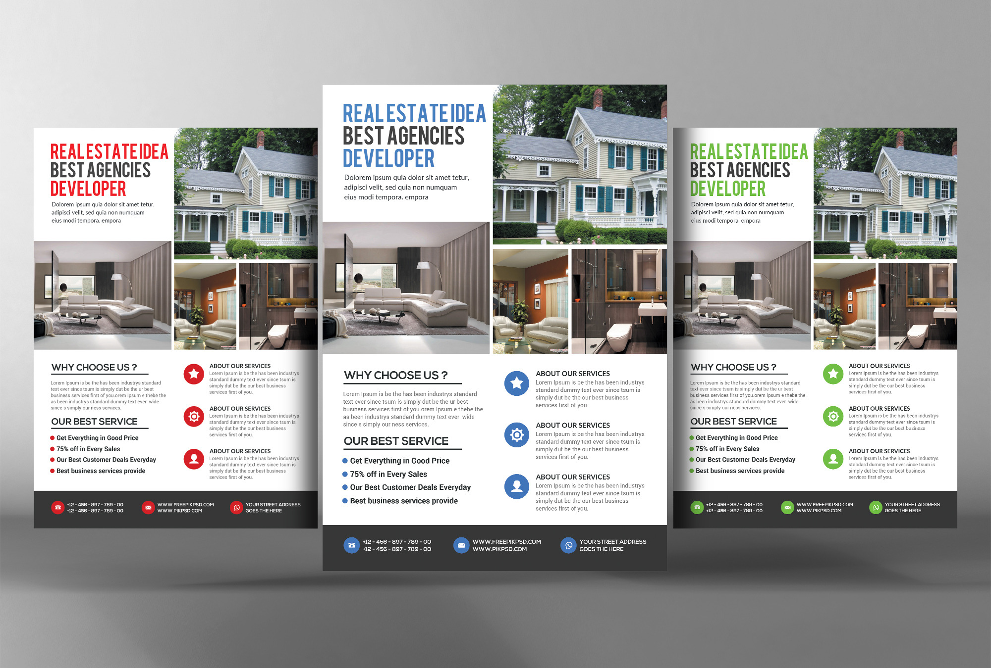 Real Estate Agent Flyer, a Flyer Template by graphicforest