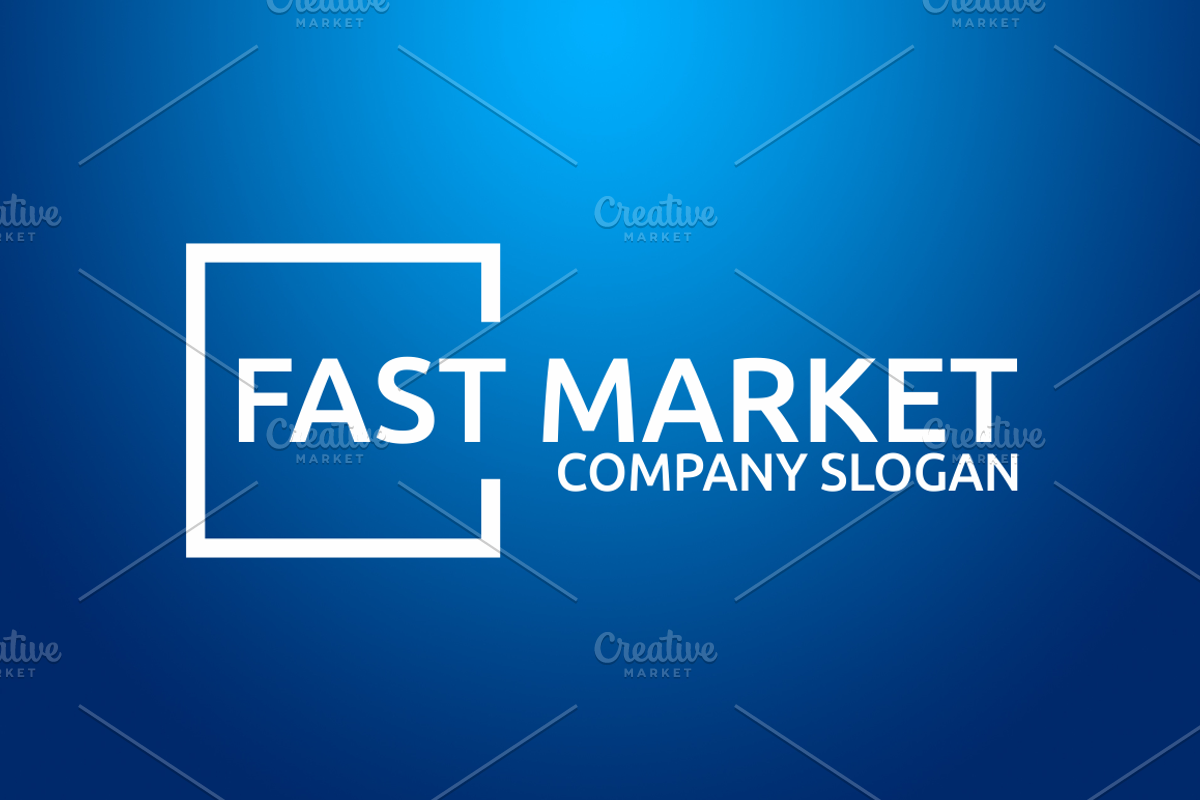 Fast Market Logo, a Branding & Logo Template by Brandlogo | Creative Market