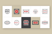 50 Retro Modern Logos Vol.1, a Branding & Logo Template by Graphicdome