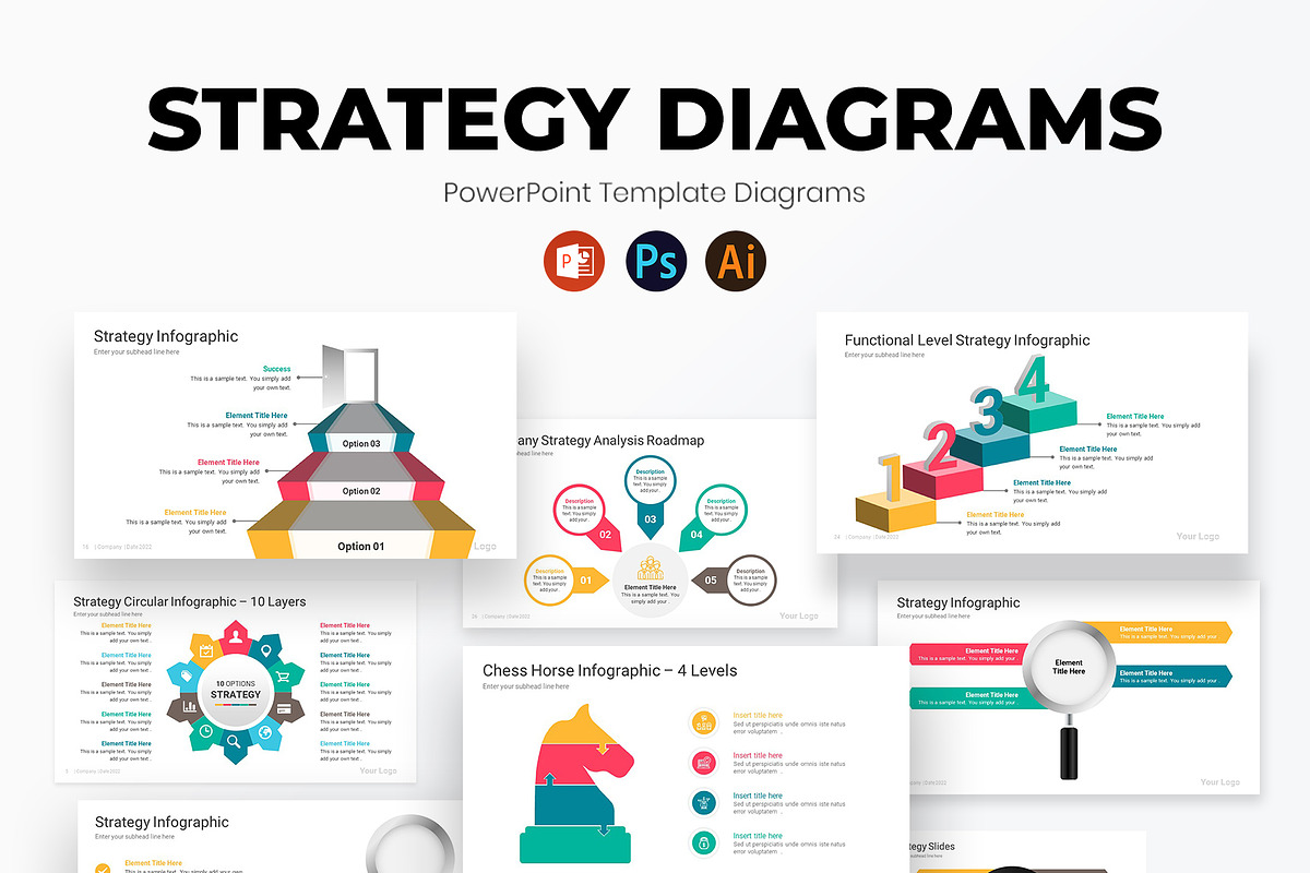 Strategy PowerPoint Diagrams, a Presentation Template by SlideOne ...