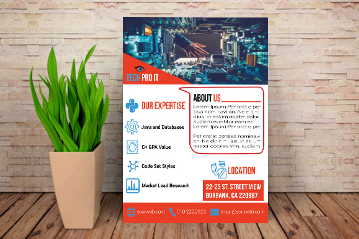 Tech Pro IT Flyers, a Flyer Template by PenciGraphics