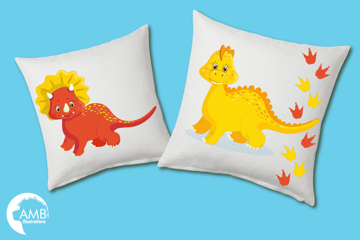 Dinosaur Baby Clipart AMB-1203, an Illustration by AMBillustrations