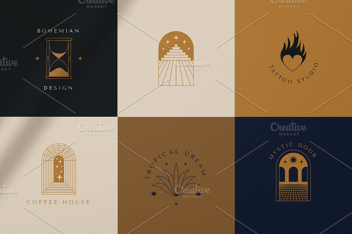 Mystic logos - vector elements, an Object Graphic by venimo