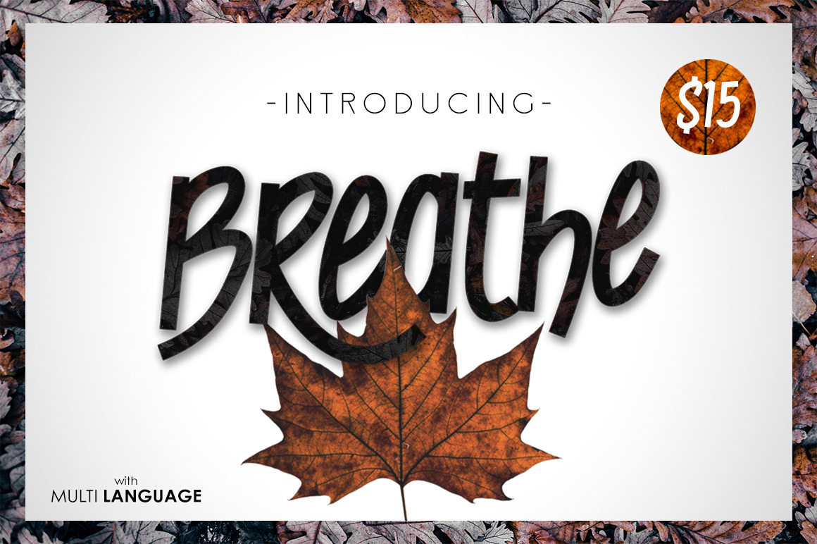 Breathe Typeface, a Font by WCKY.STD