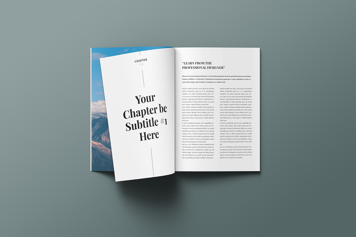 Book Portfolio Template, a Templates & Theme by evgenystudio | Creative ...