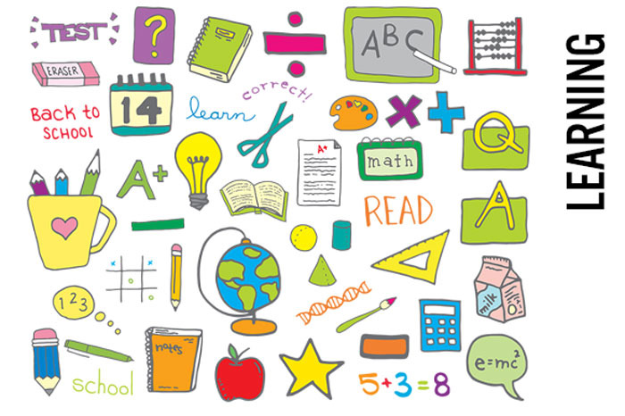 Learning Kids Doodles, an Education Illustration by Pepper